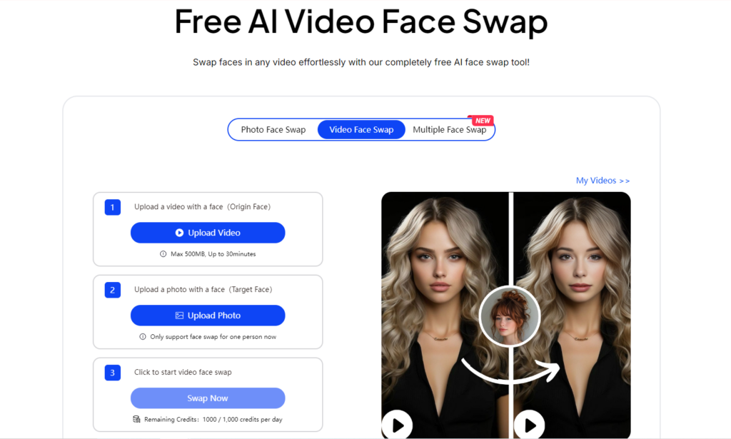 5 Best Face Swap AI Tools for Videos 【Update in 2025】